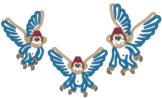 Winged monkeys flying monkeys single files 3 types by artapli