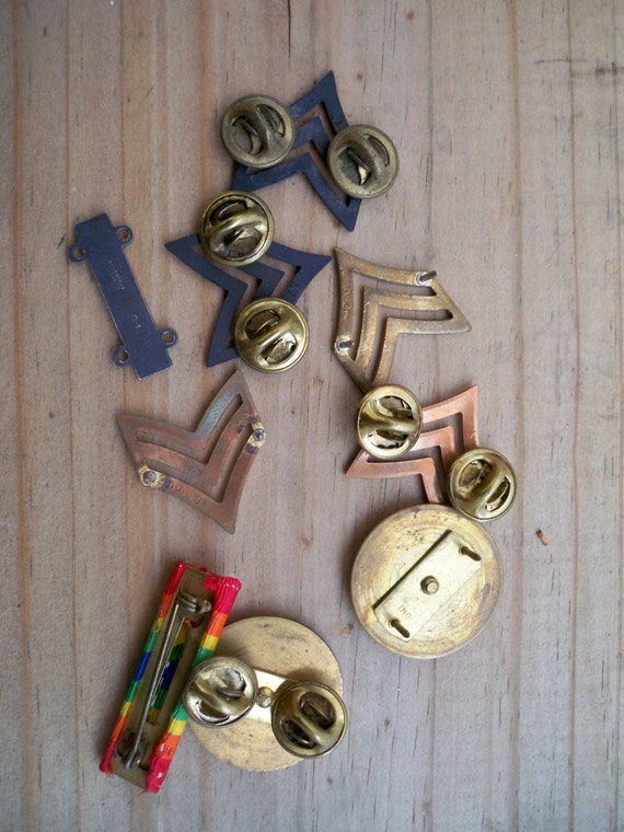 Vintage US Army Military Uniform Pins Own a Piece of
