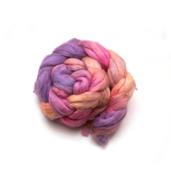 Hand-dyed Combed Top Roving cotton for Spinning or Carding 2