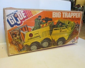 Vintage GI Joe Big Trapper Vehicle Rare Box Only Hasbro Boy Toy 1970s