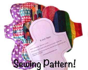 Popular items for cloth pad pattern on Etsy