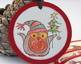 Santa's List Mini Notebook Holiday Planner Handmade by CarolaBartz