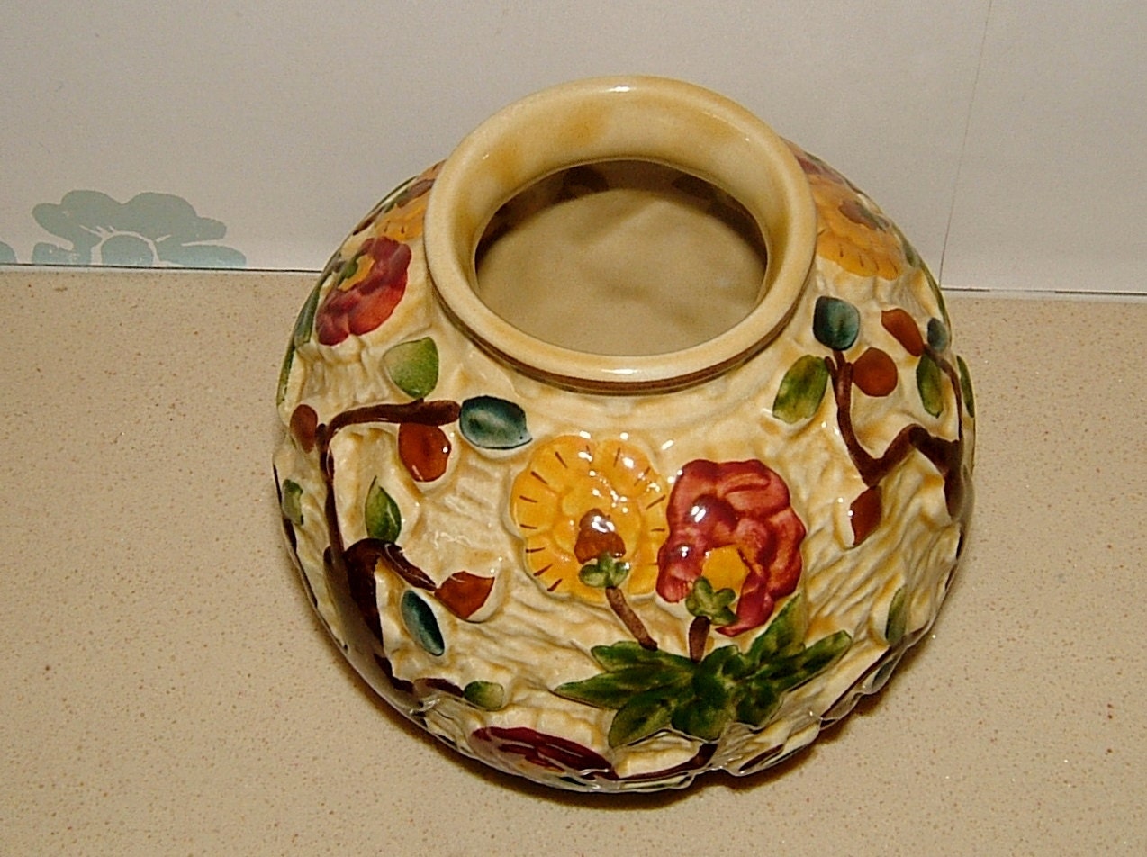 1960s Indian Tree Vase Posy Bowl by H J Wood England Vintage