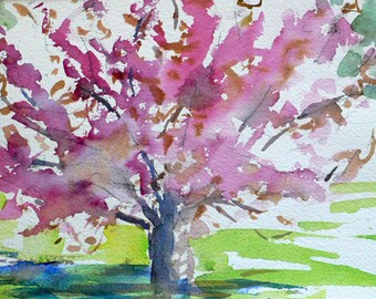 Popular items for watercolor cherry on Etsy