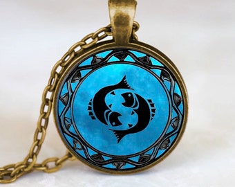 Pisces pendant | Etsy