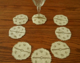 Popular items for wine glass coaster on Etsy