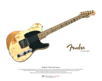 Bruce Springsteen's 1950s Fender Esquire by GMorganIllustration