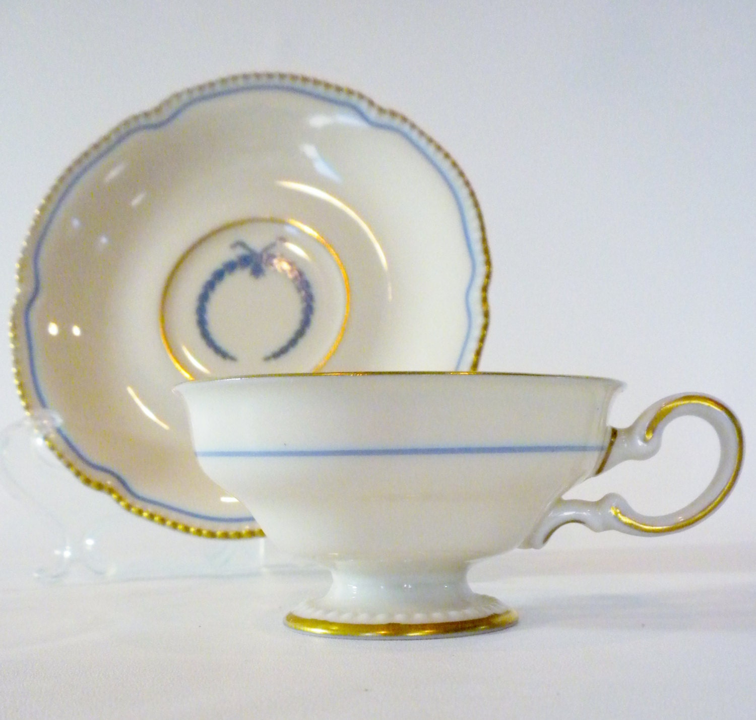 Elegant Tea Cup and Saucer, Empire Pattern, by Castleton-USA 1950-1967 ...