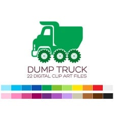 Dump Truck Clipart for Personal & Commercial Usage - 22 digital dump ...