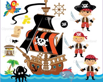 Pirate Clipart Pirates Clip Art Nautical Whale Anchor