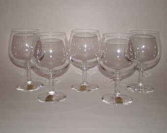 5 Swedish Kosta Glasses Sweden Bergh Kristall Crystal Stemware Wine ...