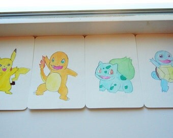 Original Pokemon 4x6 Watercolor Paintings OOAK - choose one Pokemon ...