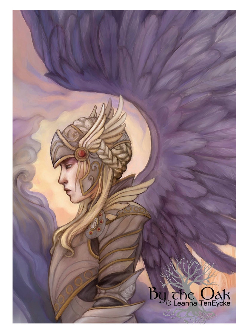 Valkyrie Norse Mythology ACEO Digital Art Miniature Art Card