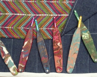 Ergonomic Crochet Hook with Polymer Handles