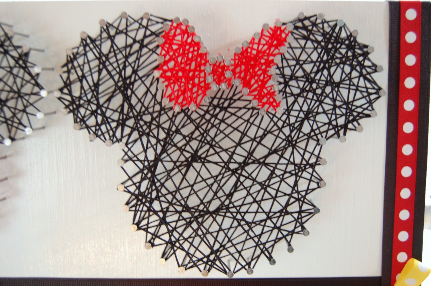 Mickey and Minnie String Art Disney String Art Custom Wall