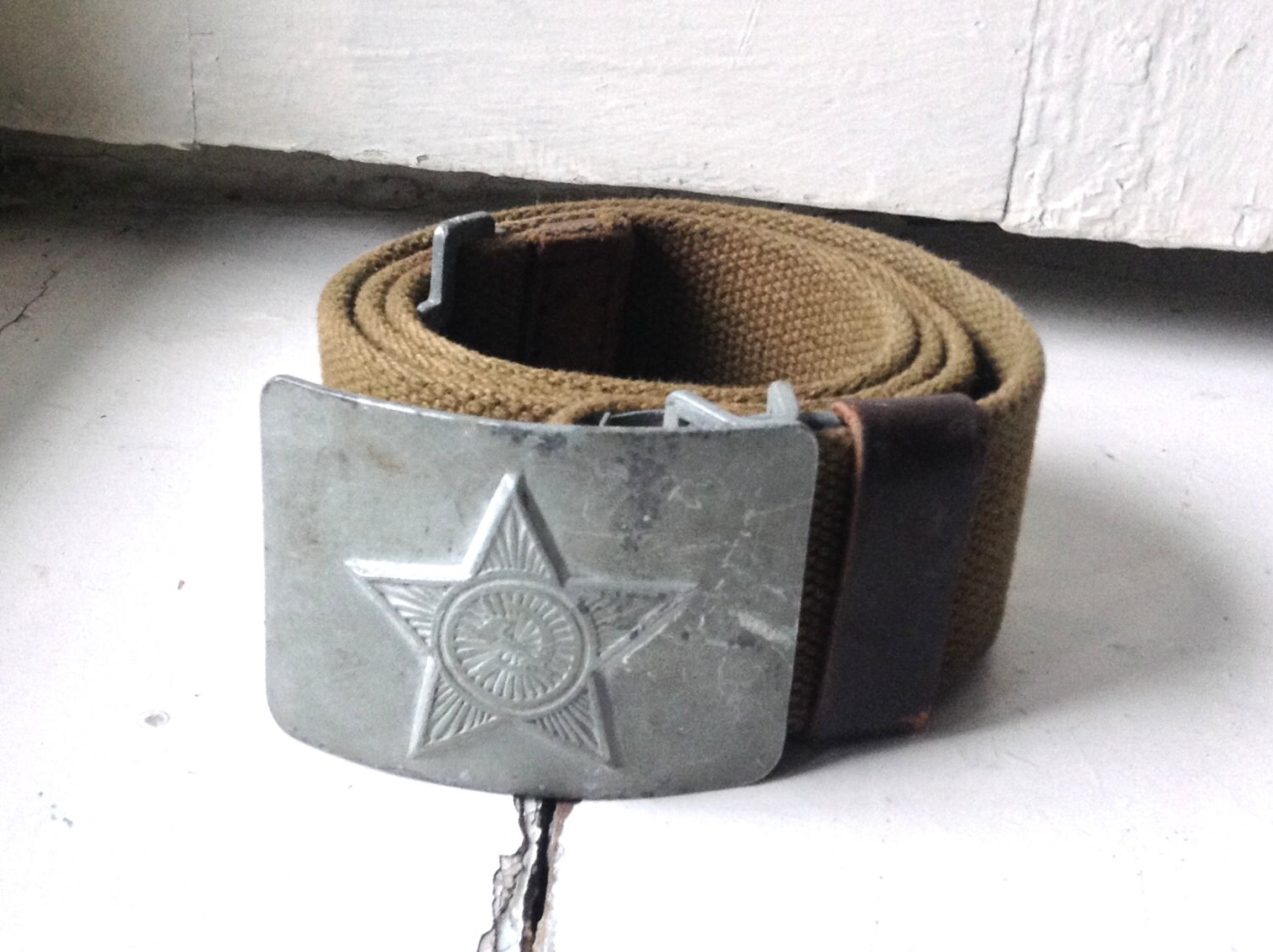 Soviet belt army belt -canvas belt – Soviet Army Soldier – Hammer and ...
