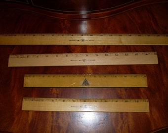 Popular items for vintage wooden ruler on Etsy