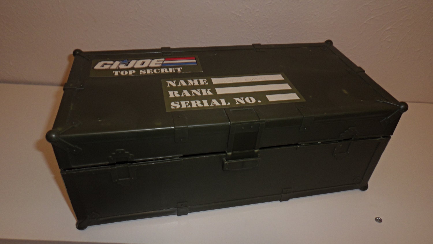 Vintage GI Joe Plastic Trunk Carry Case Kid Dimension Inc 1993