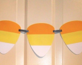 Candy corn banner | Etsy