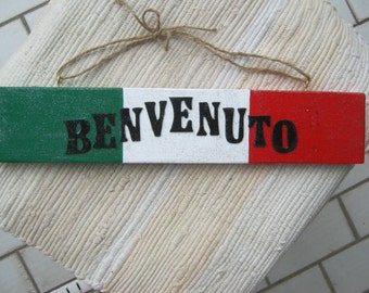 Italian welcome sign | Etsy