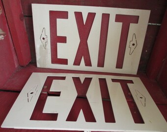 Popular items for exit sign on Etsy