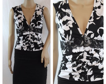 90s Clothing 90s Clothes Floral Blouse Sleeveless Blouse 90s Shirt