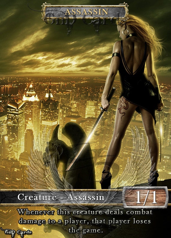 3x Assassin #1 NEW Full Altered Tokens MTG RtR(for Vraska the Unseen)