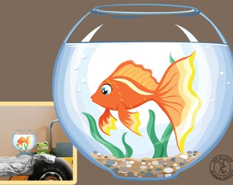 Goldfish decal | Etsy