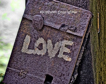 Rustic love sign | Etsy