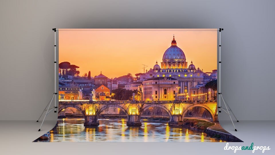 Italy Cityscape Photography Backdrop