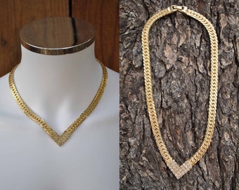Popular items for v shaped necklace on Etsy