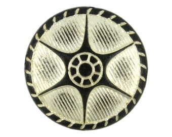 Metal Buttons Fancy Openwork Conical Metal Shank Buttons in