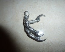 Unique silver crow related items | Etsy