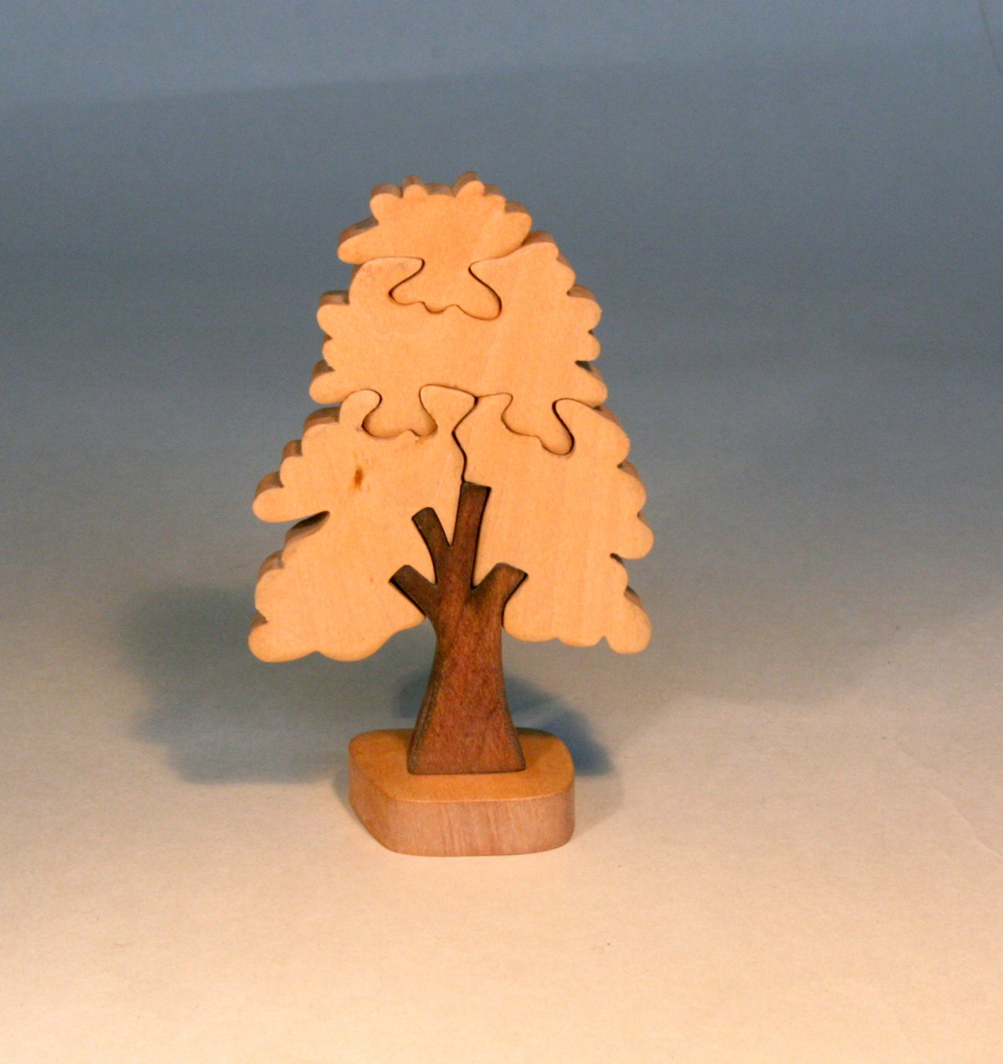 Handcrafted Lime wood Jigsaw Tree ref 210A