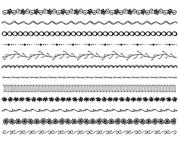 Hand Drawn Borders Hand Drawn Clip Art Borders Black And