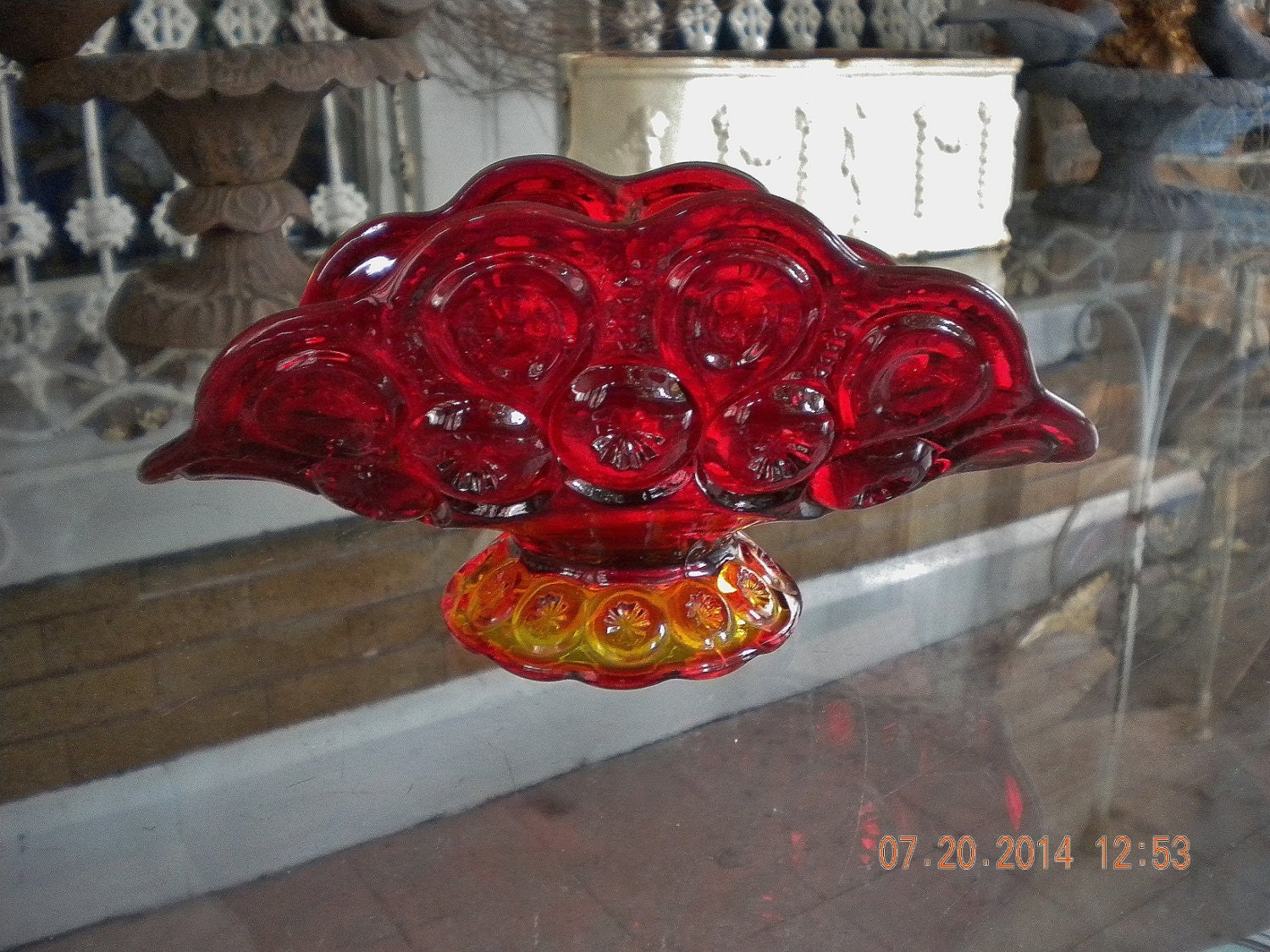 Vintage Red Glass, Pressed Cut Glass – Haute Juice