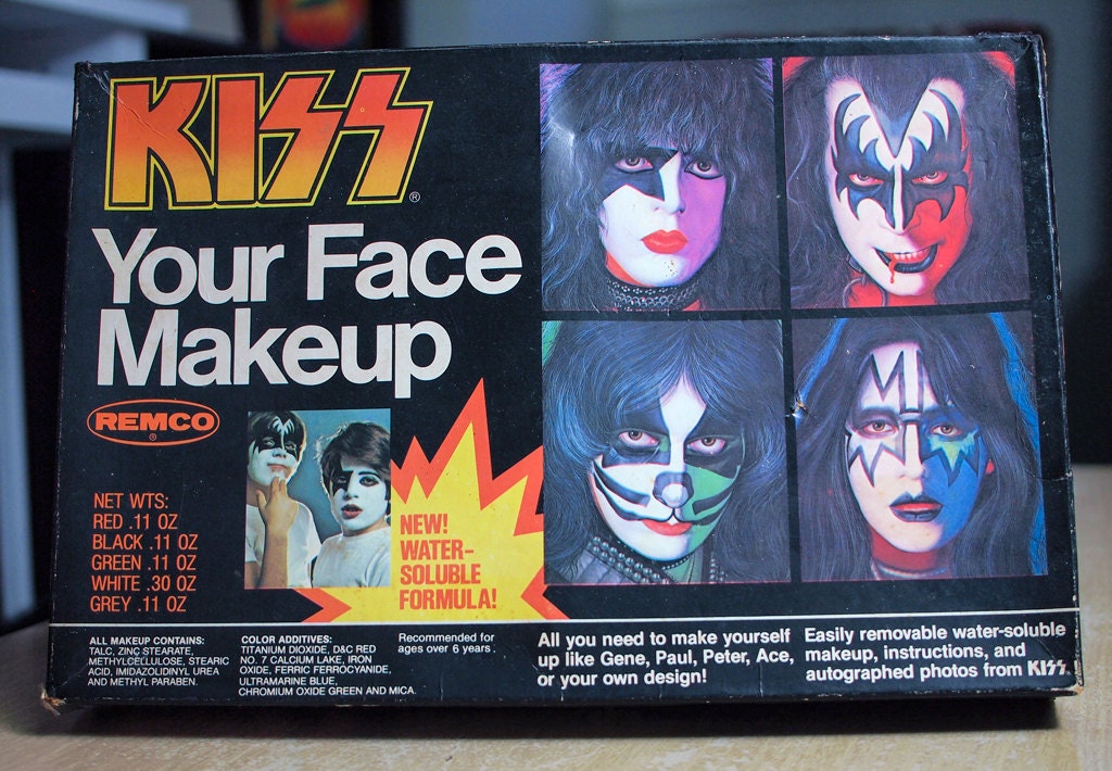 Rare KISS Your Face Makeup Kit Vintage 1978 Original