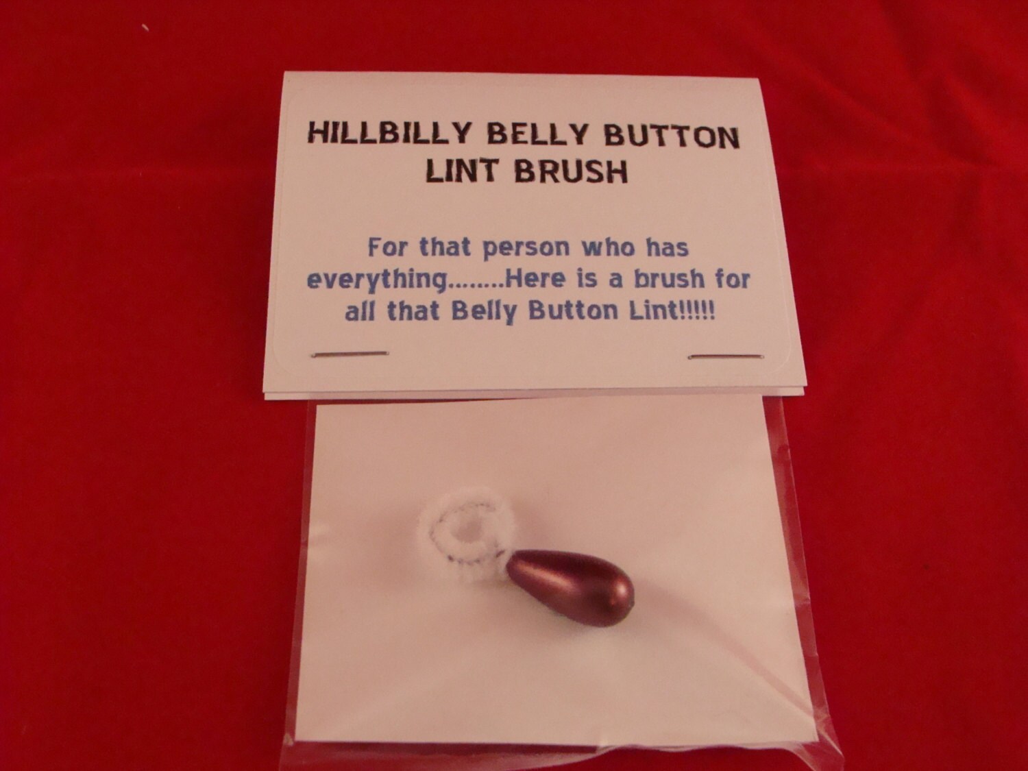 Hillbilly Belly Button Lint Brush Hillbilly by TylersToys4Kids