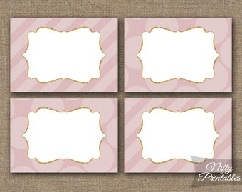 Music Labels Black & White BLANK Food Label Party Printables