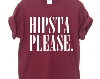 HIPSTA PLEASE T-shirt Harry Styles One Direction Unisex Ladies Sizes ...