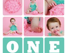 Unique cake smash collage related items | Etsy