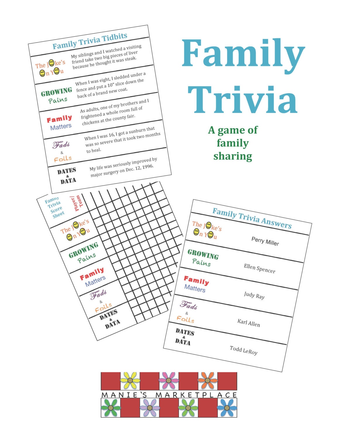 Family Trivia Game Instructions File
