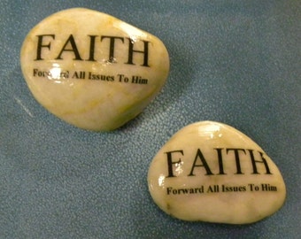 Popular items for faith stones on Etsy