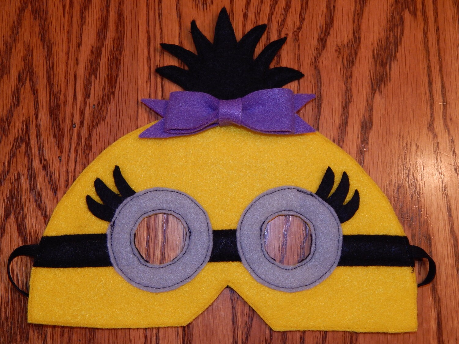Despicable Me Double Eye Minion Felt Mask by OurCozyCreations
