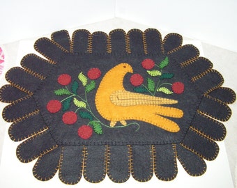 Items similar to Winter Wonderland in Bright Fall Colors Primitive ...