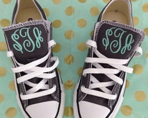 Popular items for monogrammed converse on Etsy