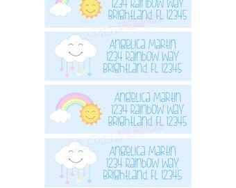 Rainbow name tags | Etsy