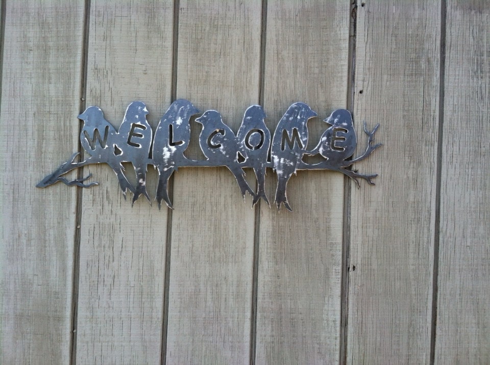 Bird Welcome Sign