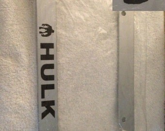 Incredible HULK with boy inside - CHROME LICENSE Plate Frame - Limited ...