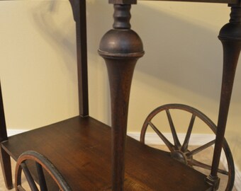 Tea Cart- 1930's all wood w/ removable tray